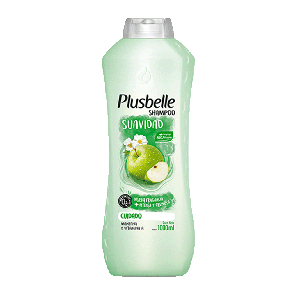 Shampoo PLUSBELLE Suavidad Manzana 1l - Micro Go
