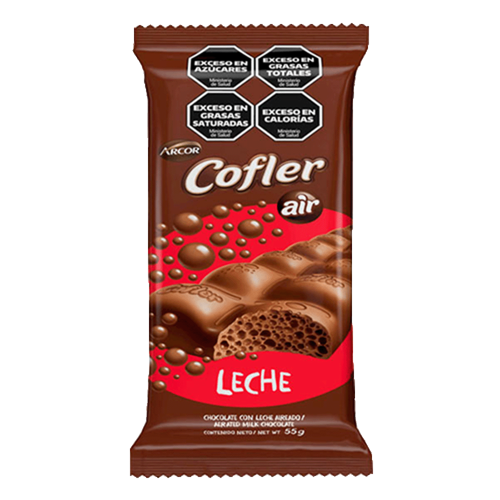 Chocolate COFLER Air Con Leche 55g - Micro Go