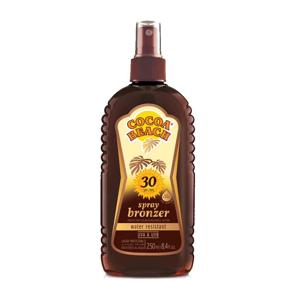 Locion COCOA BEACH Bronzer Spray FS30 250cc - Micro Go