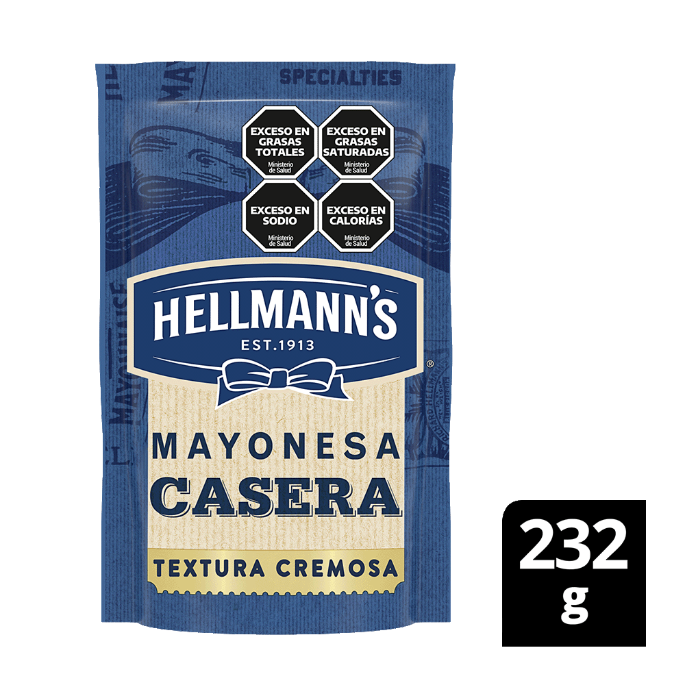 Mayonesa HELLMANN S Receta Tipo Casera Doy Pack 232g - Micro Go