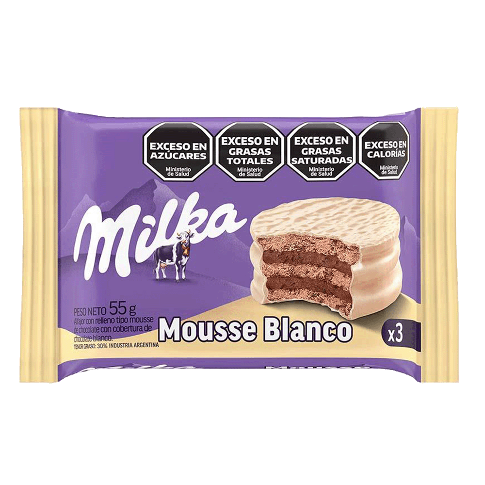 Alfajor MILKA Trimousse Blanco 55g - Micro Go