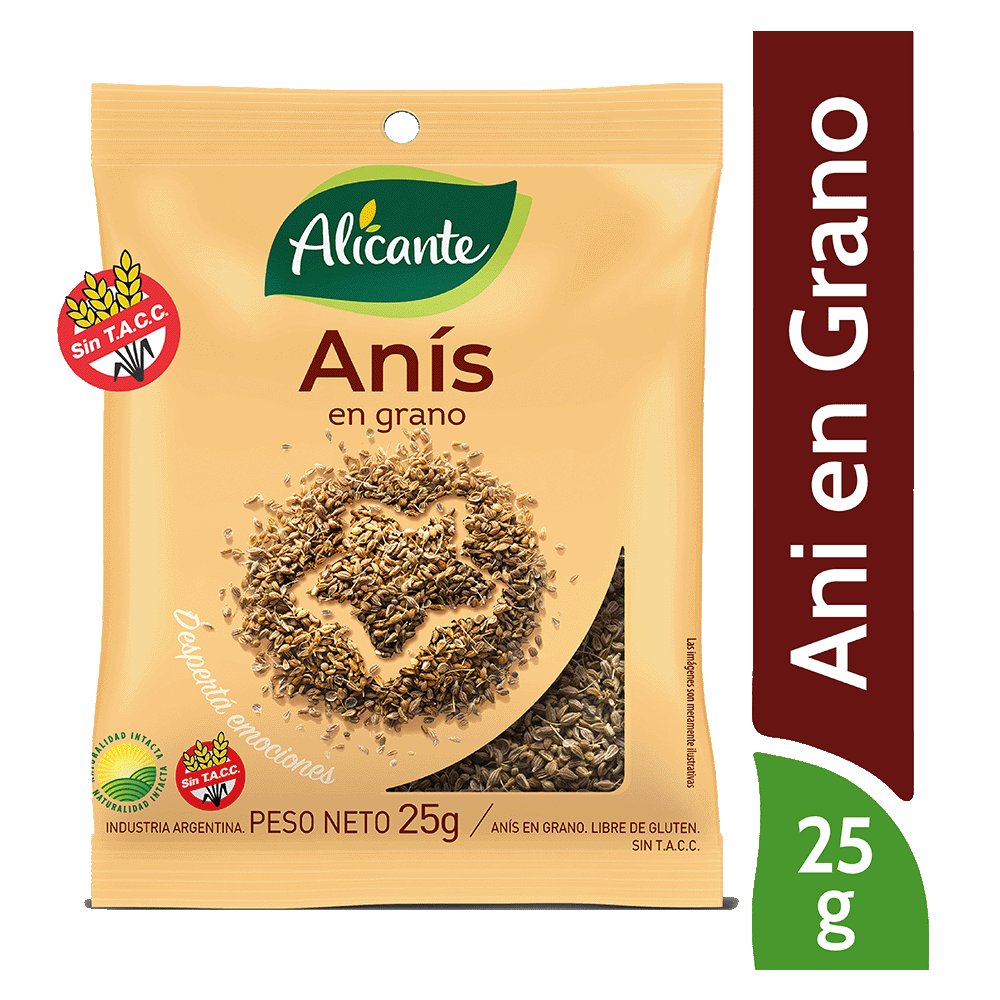 Anis ALICANTE En Granos 25g - Micro Go