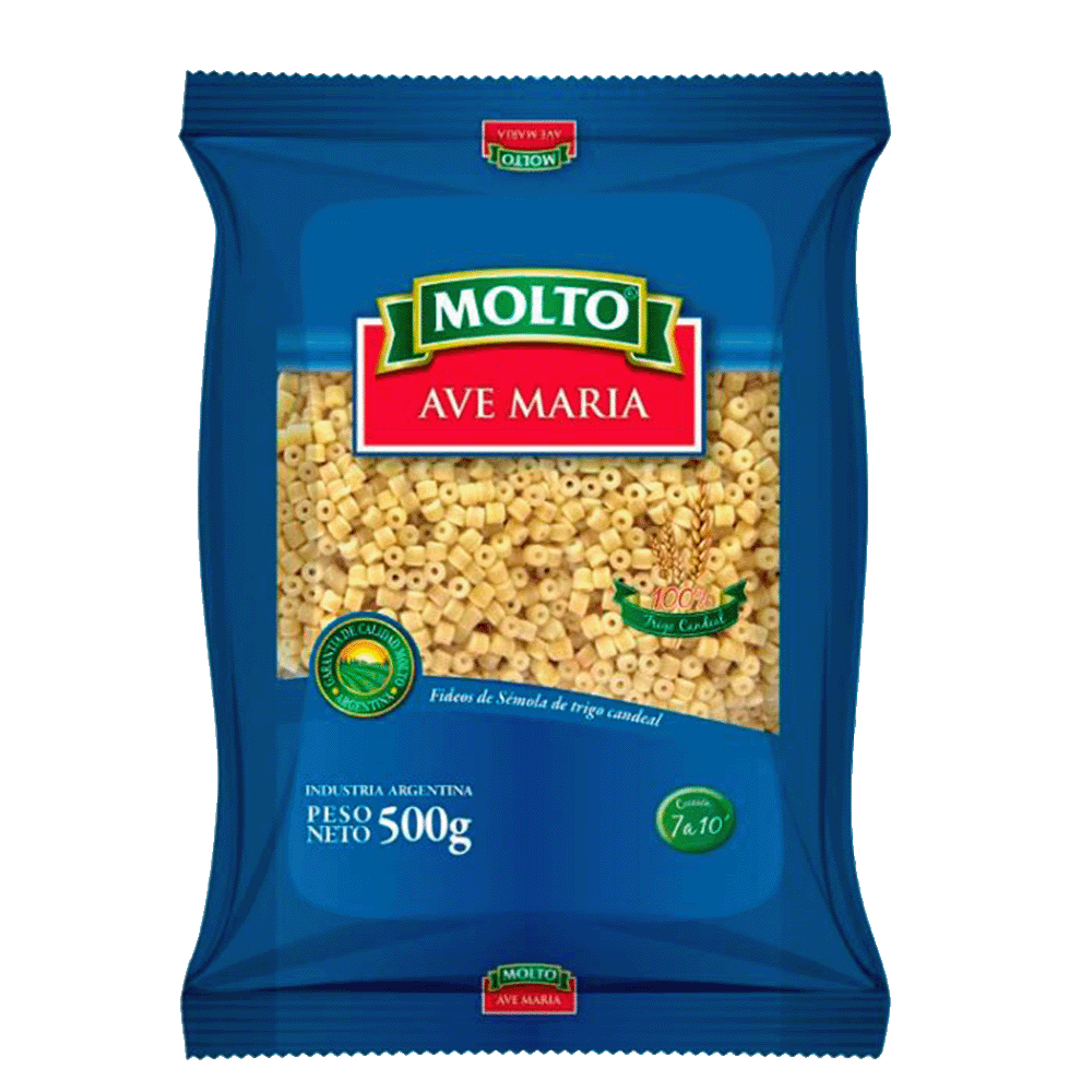 Fideos MOLTO Ave María 500g - Micro Go