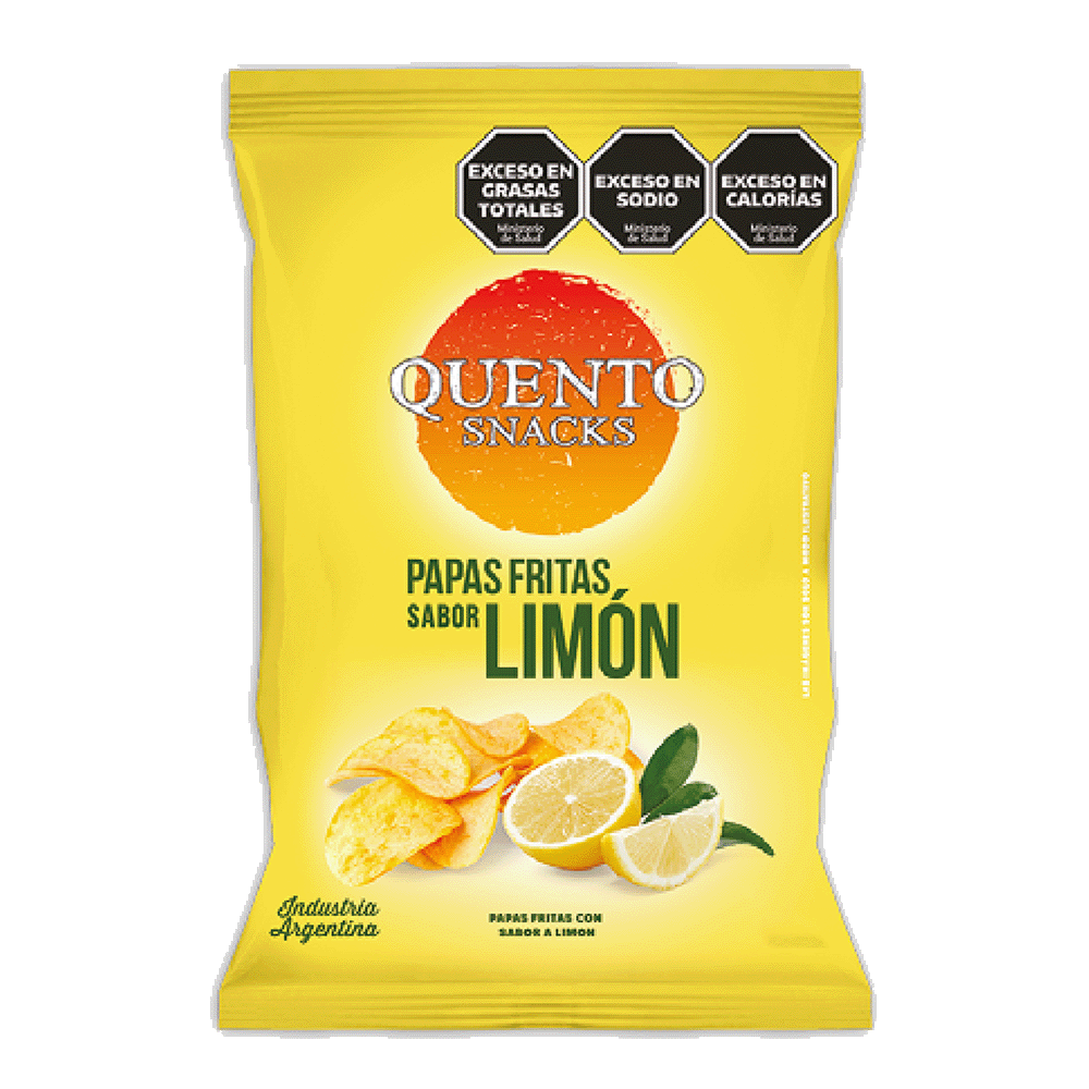 Papas QUENTO Limon 82g - Micro Go