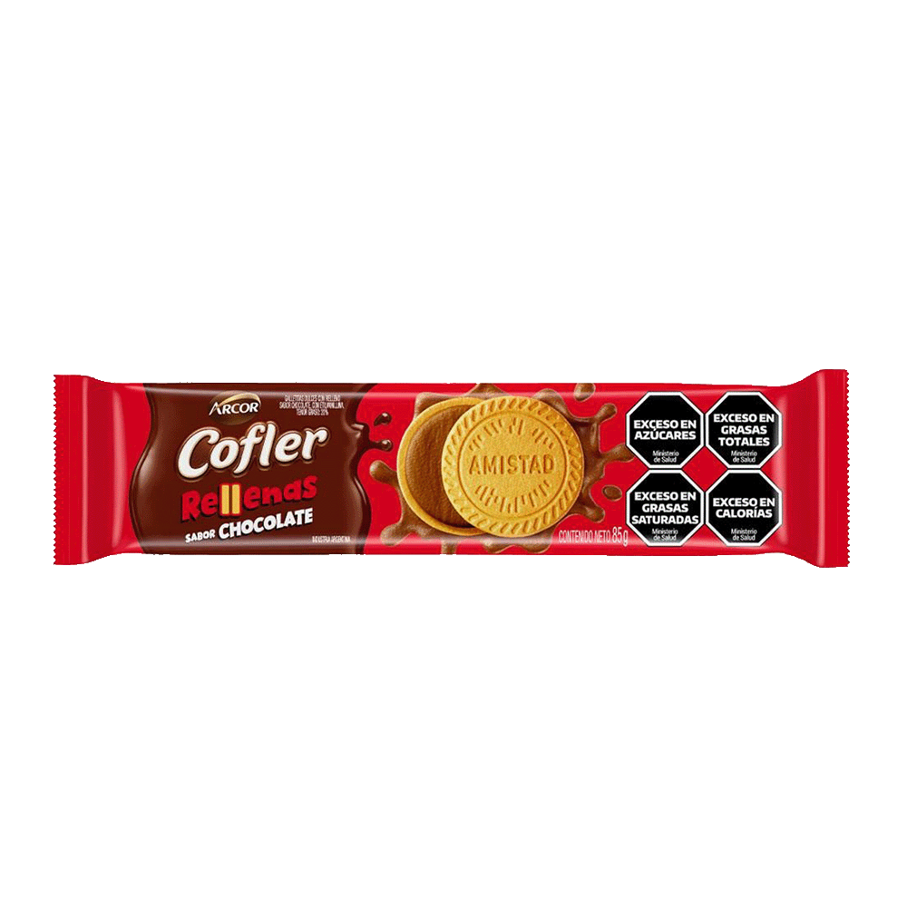 Galletitas COFLER Rellenas Chocolate 85g - Micro Go