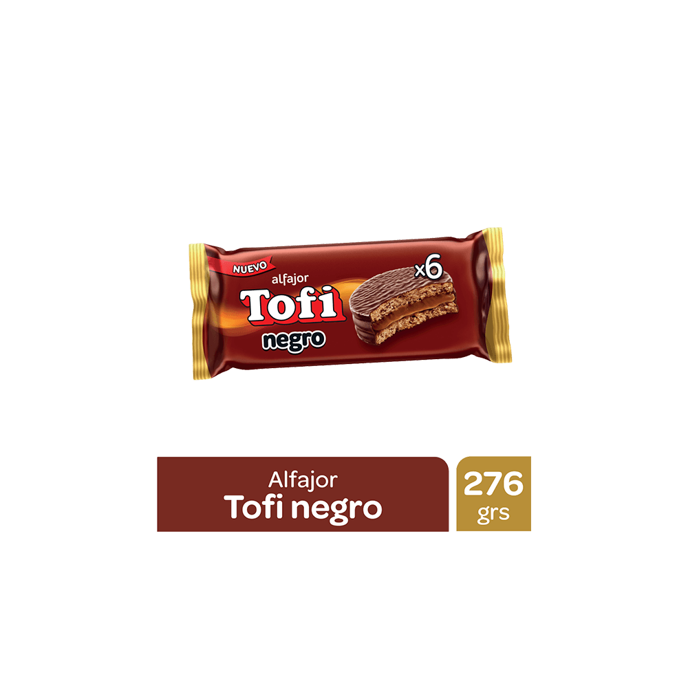 Alfajor TOFI Negro 6u - Micro Go